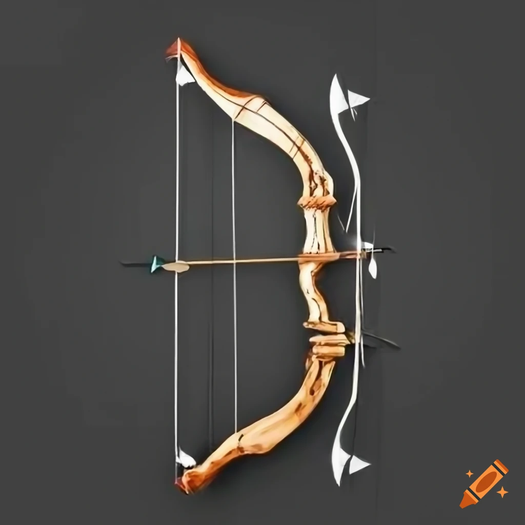 Bow and arrow on Craiyon