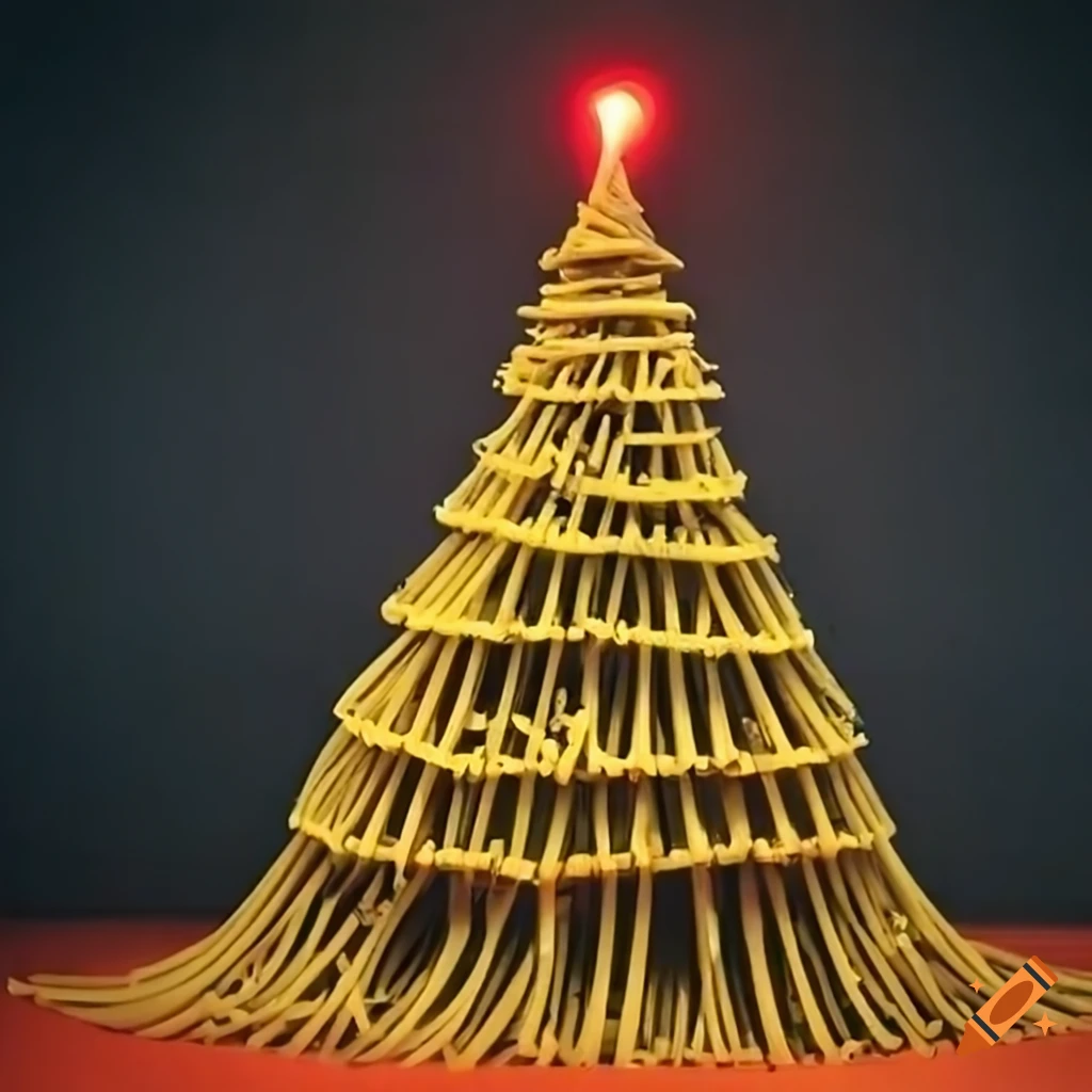 Spaghetti christmas tree
