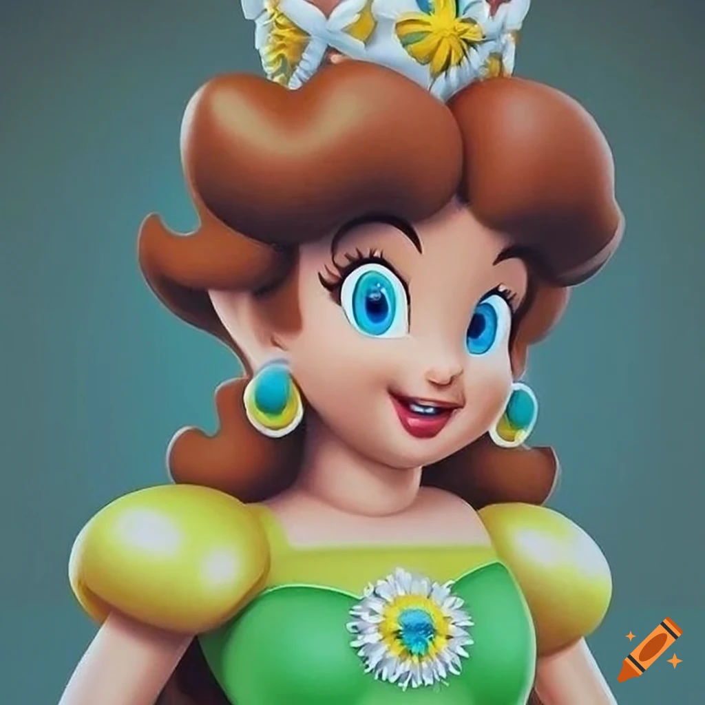 High-resolution enhanced portrait of princess daisy
