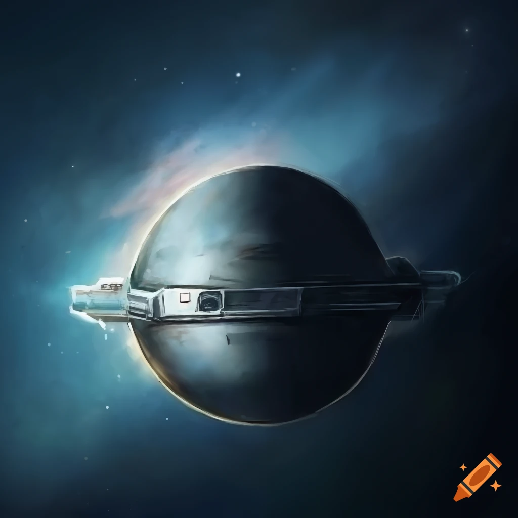 Realistic drawing of an interstellar spacecraft