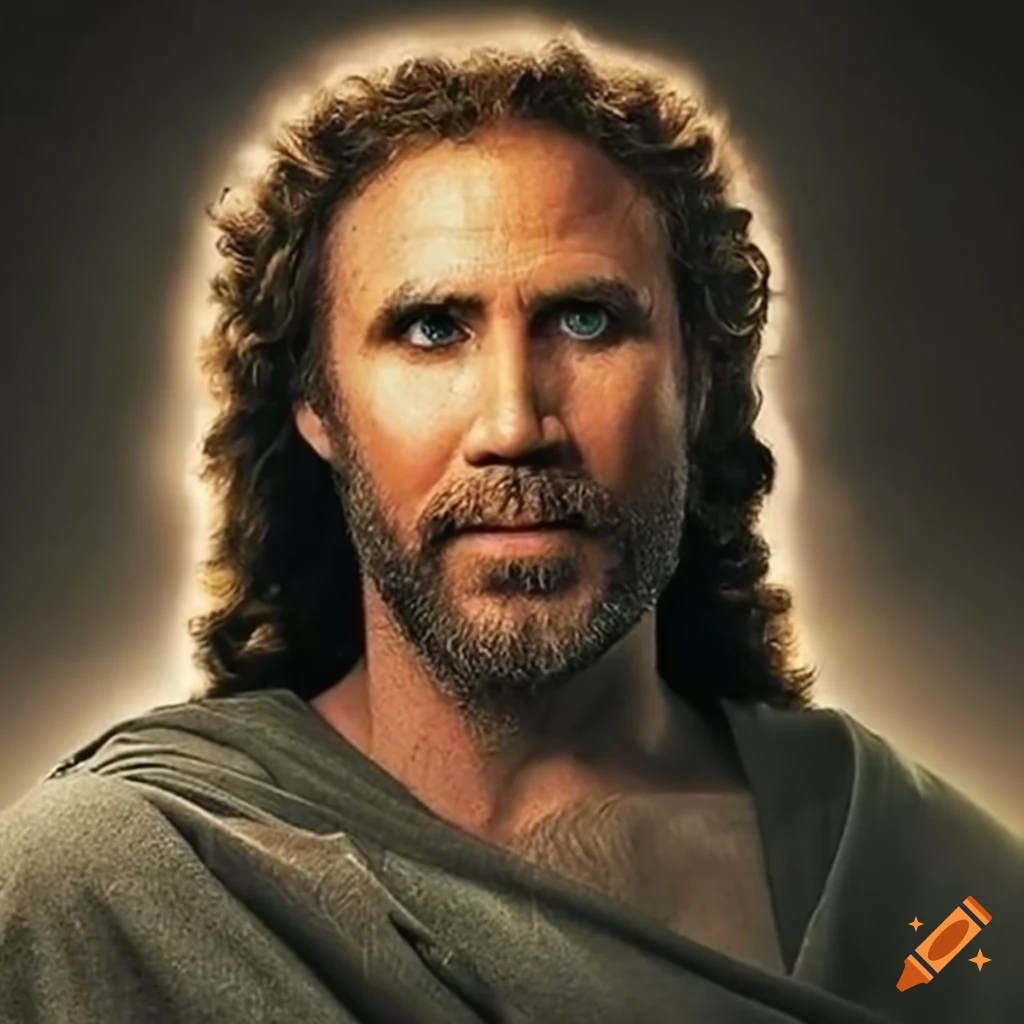 Image of jesus christ and will ferrell together