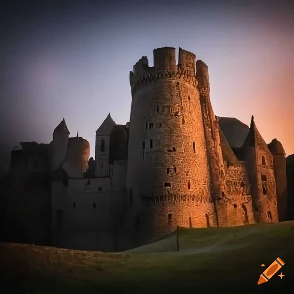 Medieval castle under siege