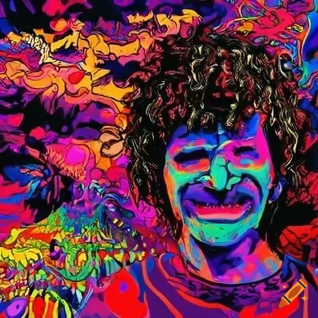 Trippy scene from a grateful dead concert