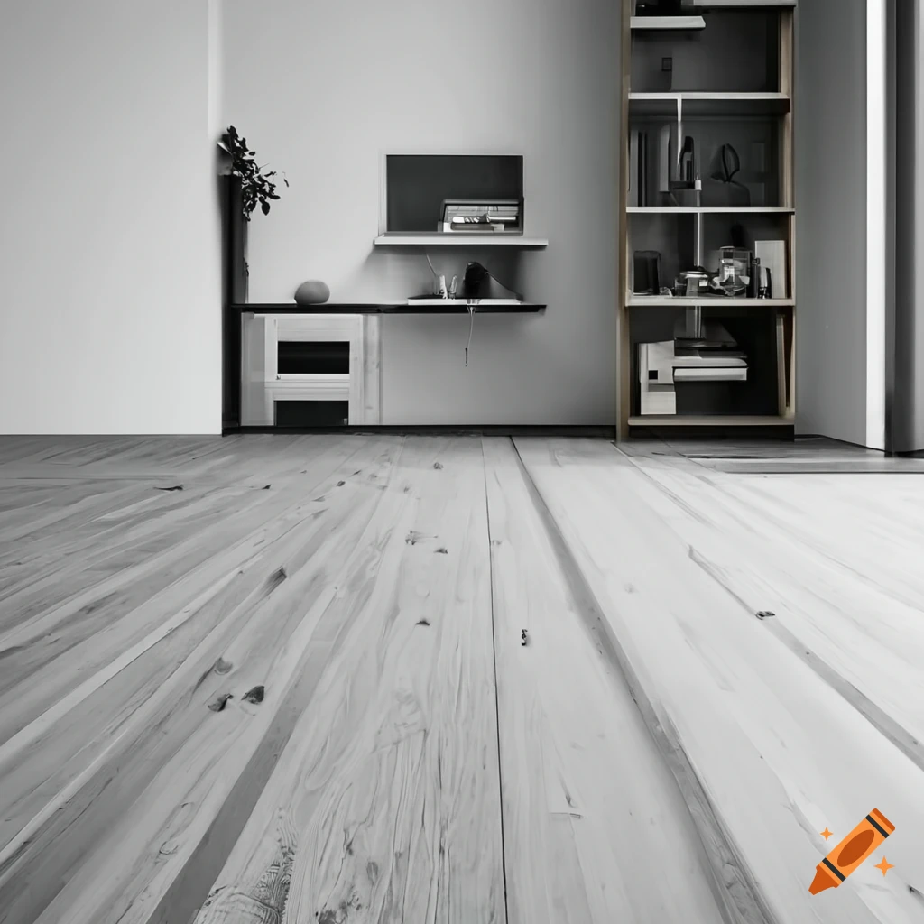 Seamless epoxy resin floor in a showroom mockup on Craiyon