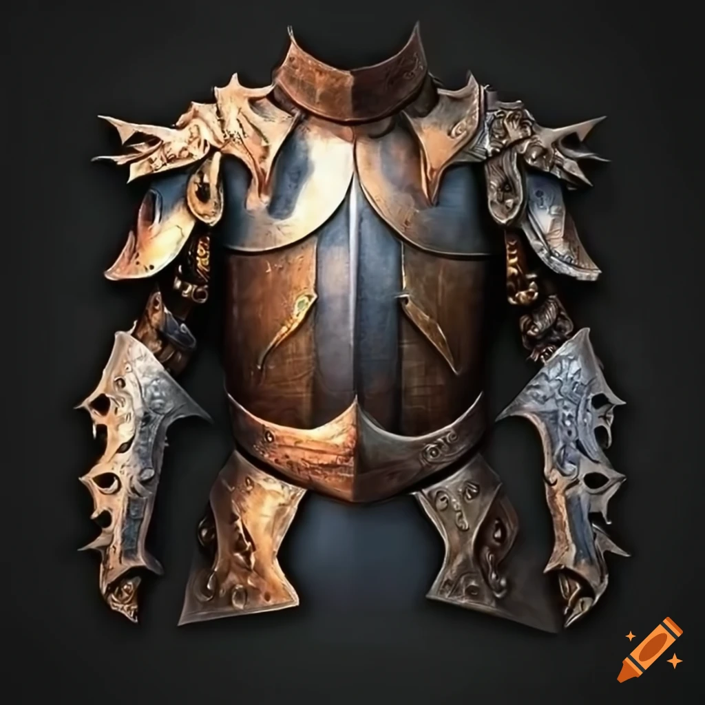 Metal chestplate for fantasy cosplay