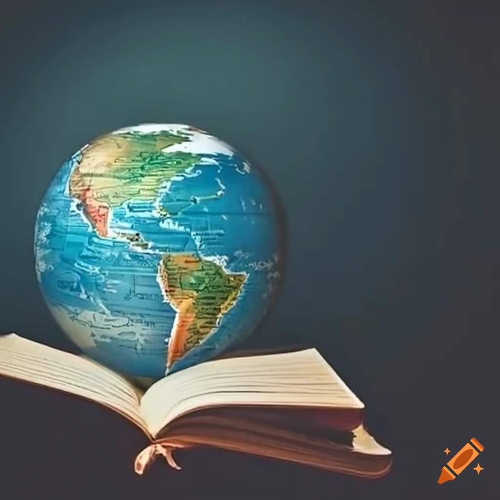 Concept of gaining knowledge through books on Craiyon