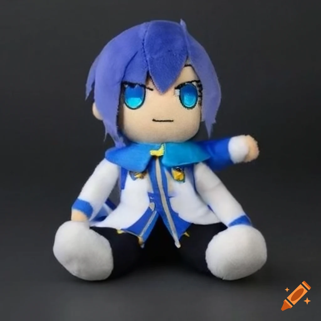 Kawaii plush of kaito from vocaloid