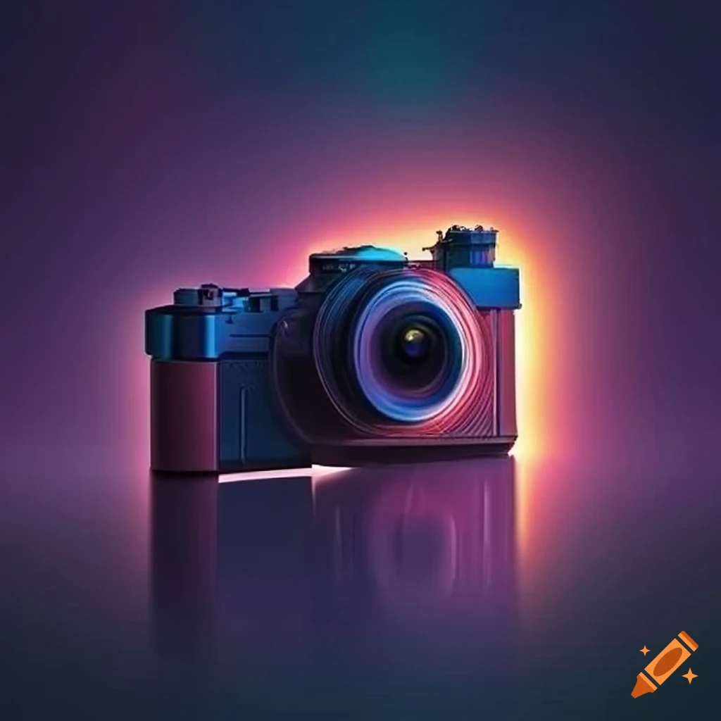Mesmerizing digital art of a futuristic camera on Craiyon