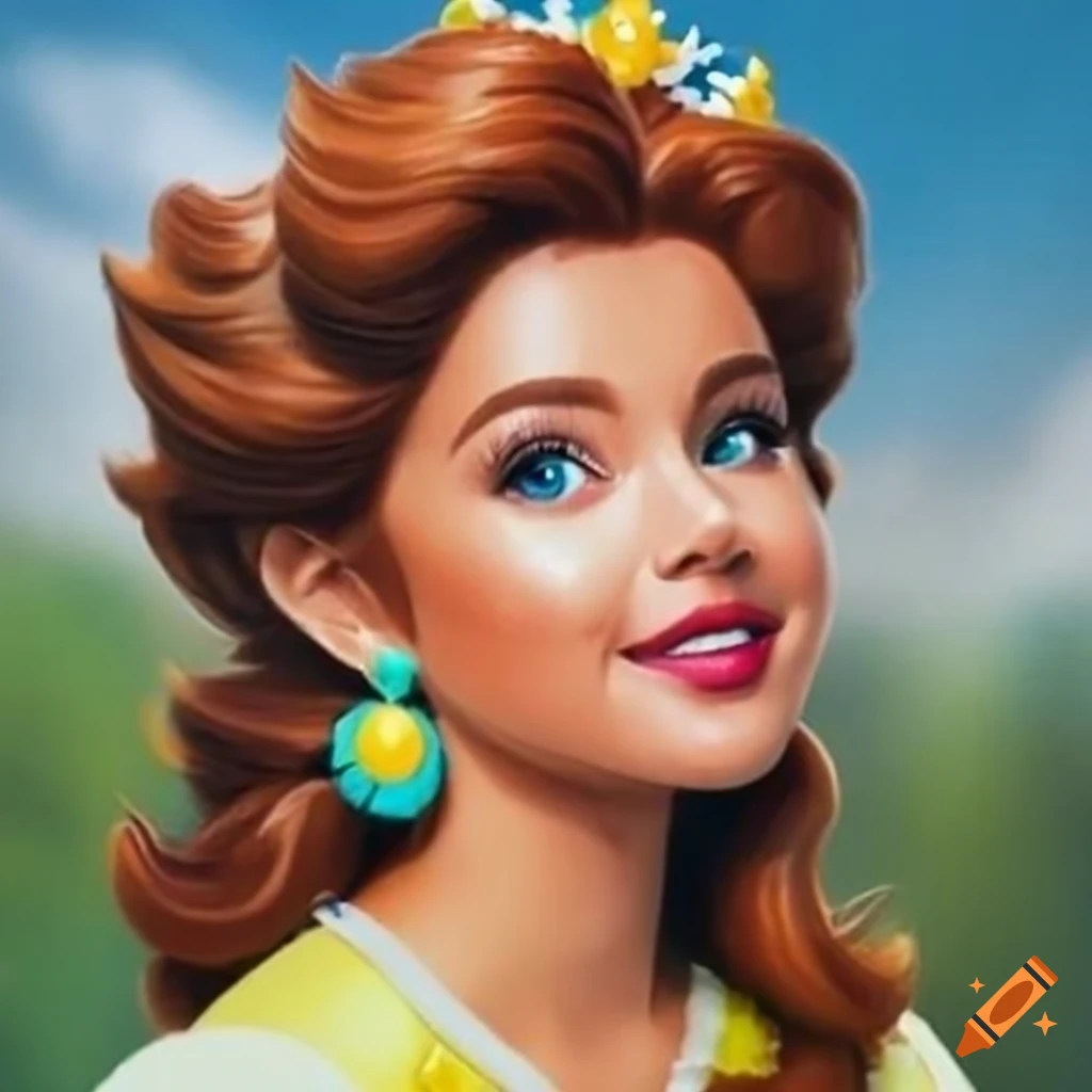 Realistic portrait of princess daisy