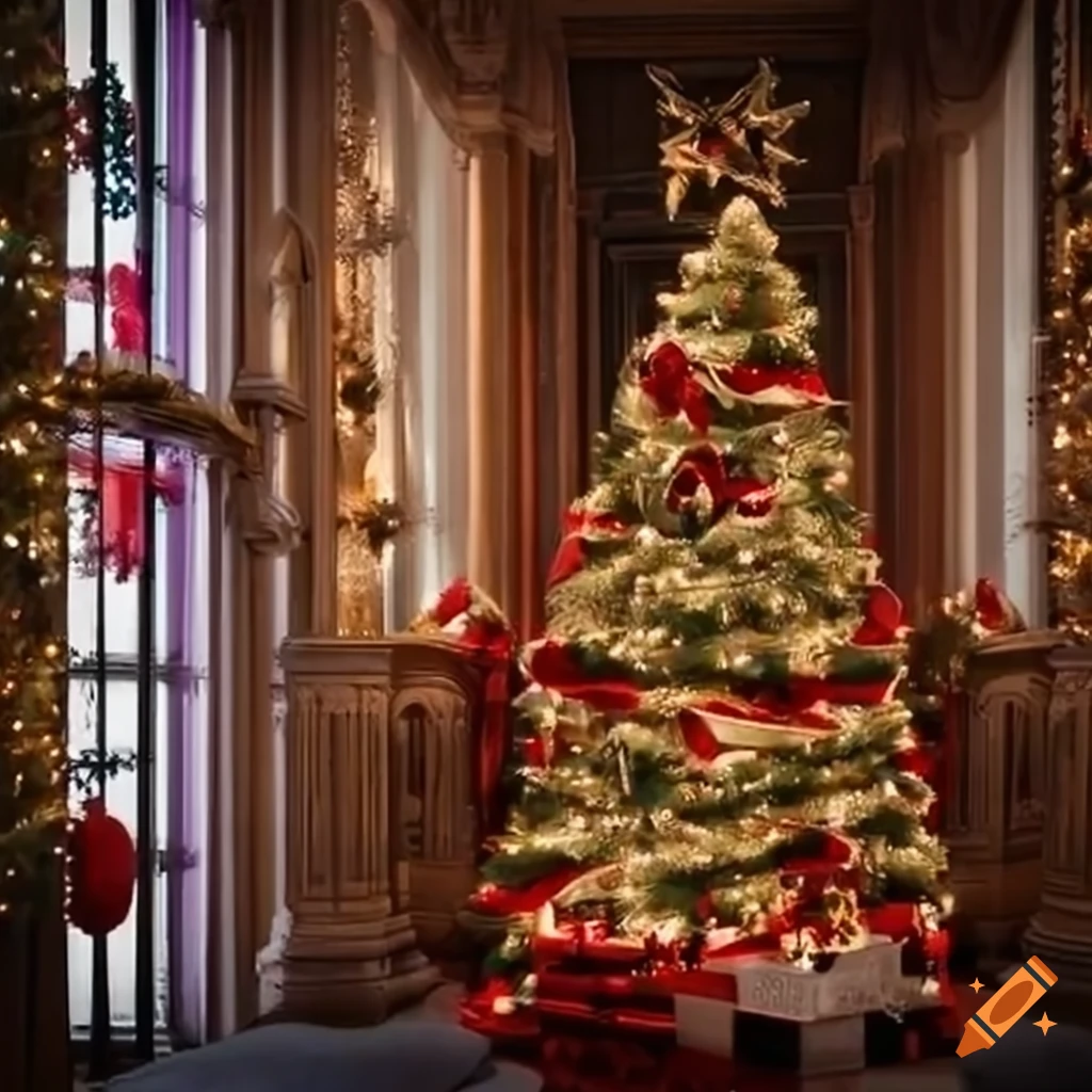 Festive christmas decorations on Craiyon