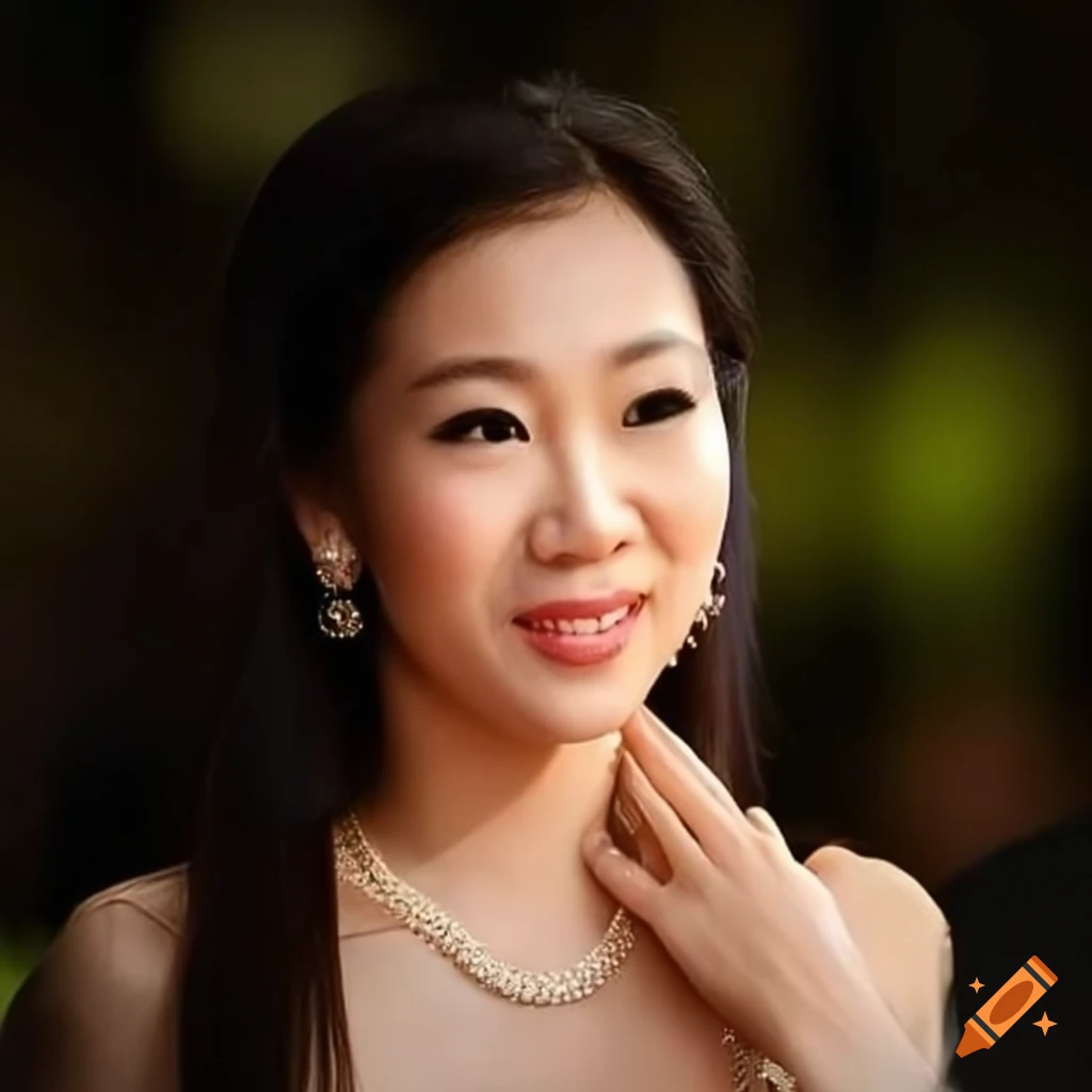 Portrait of Paetongtarn Shinawatra on Craiyon