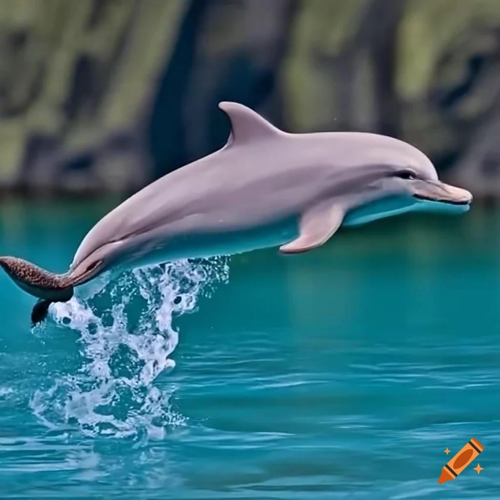 Dolphin Jumping In The Ocean