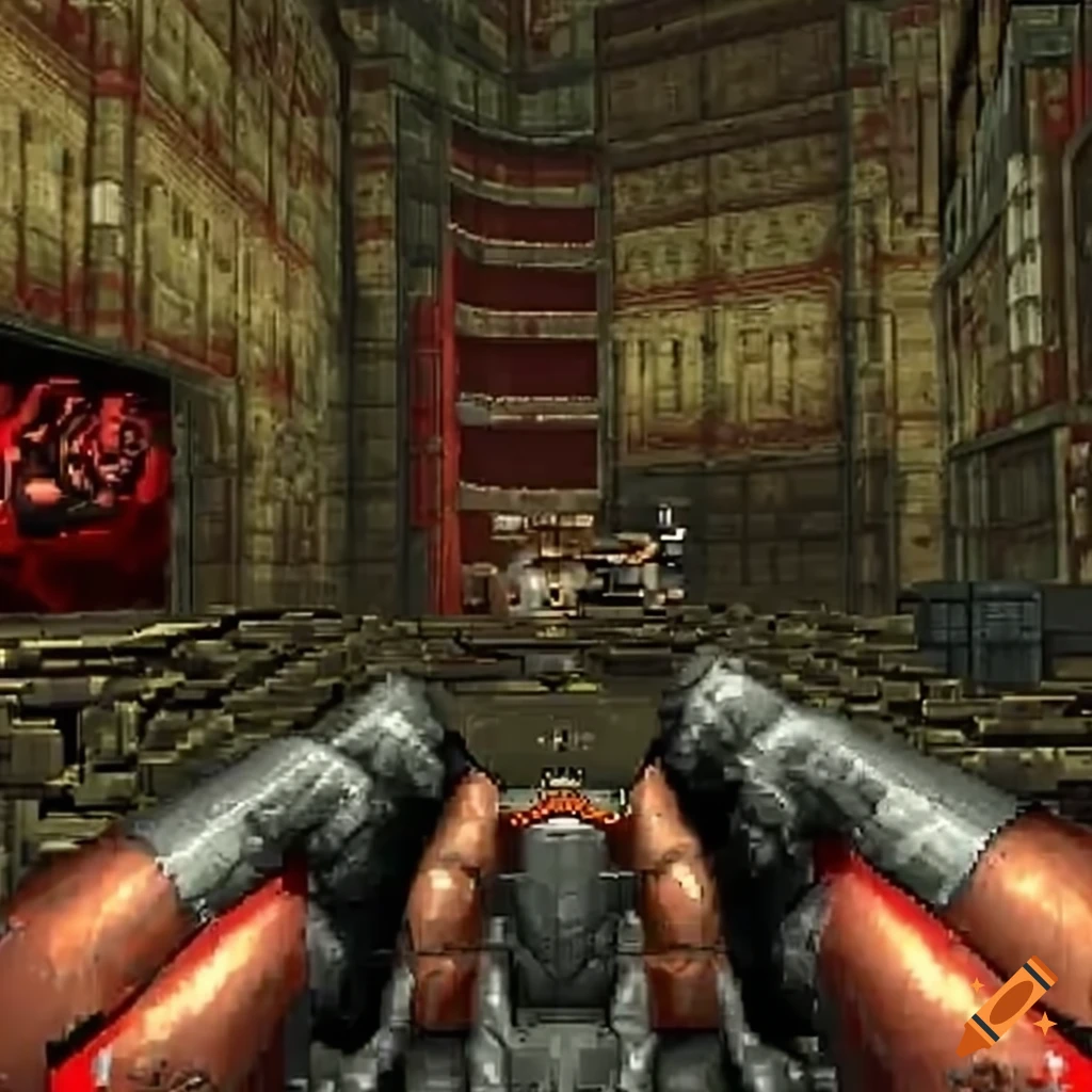 Cover art of doom 1993 video game on Craiyon