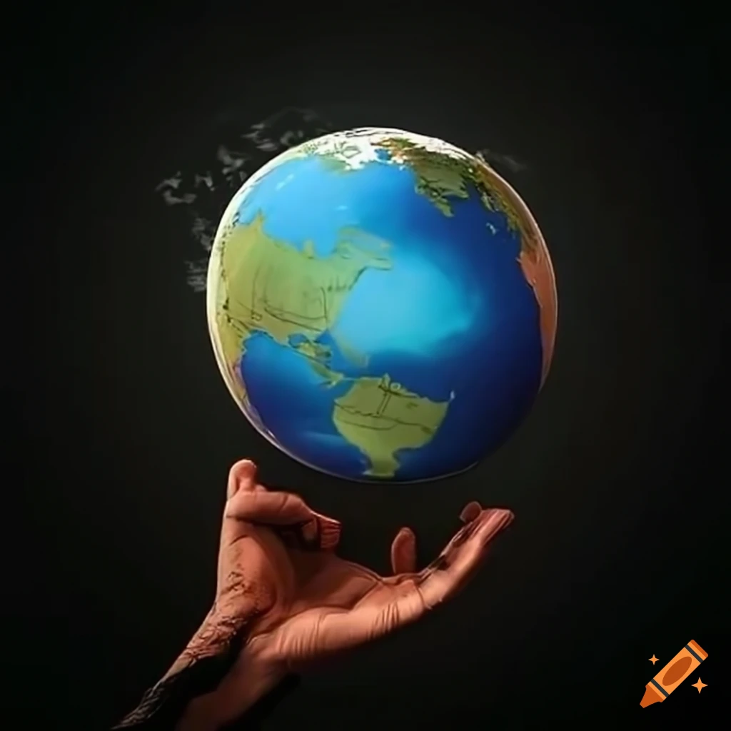 Illustration representing globalization on Craiyon