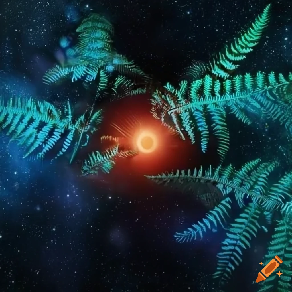Fern with cosmic effect