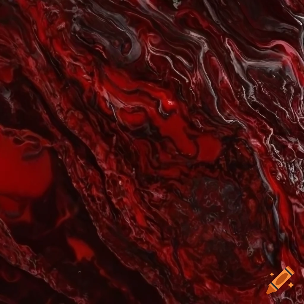 Detailed blood red marble texture