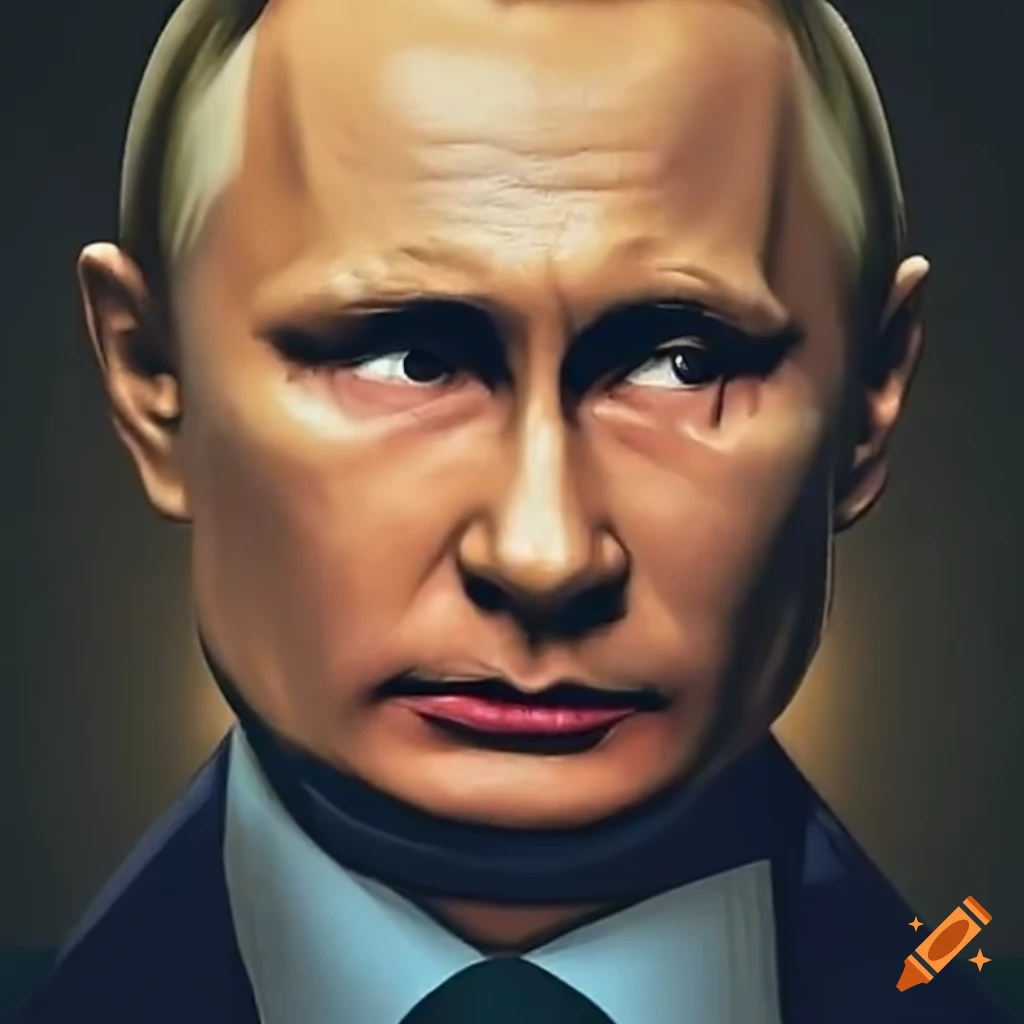 Image of an angry vladimir putin
