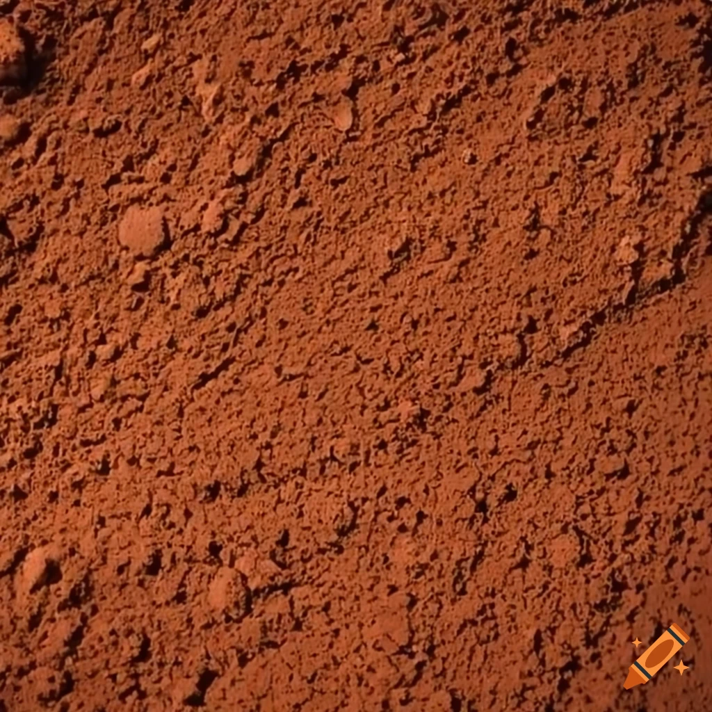 Red clay dirt texture on Craiyon