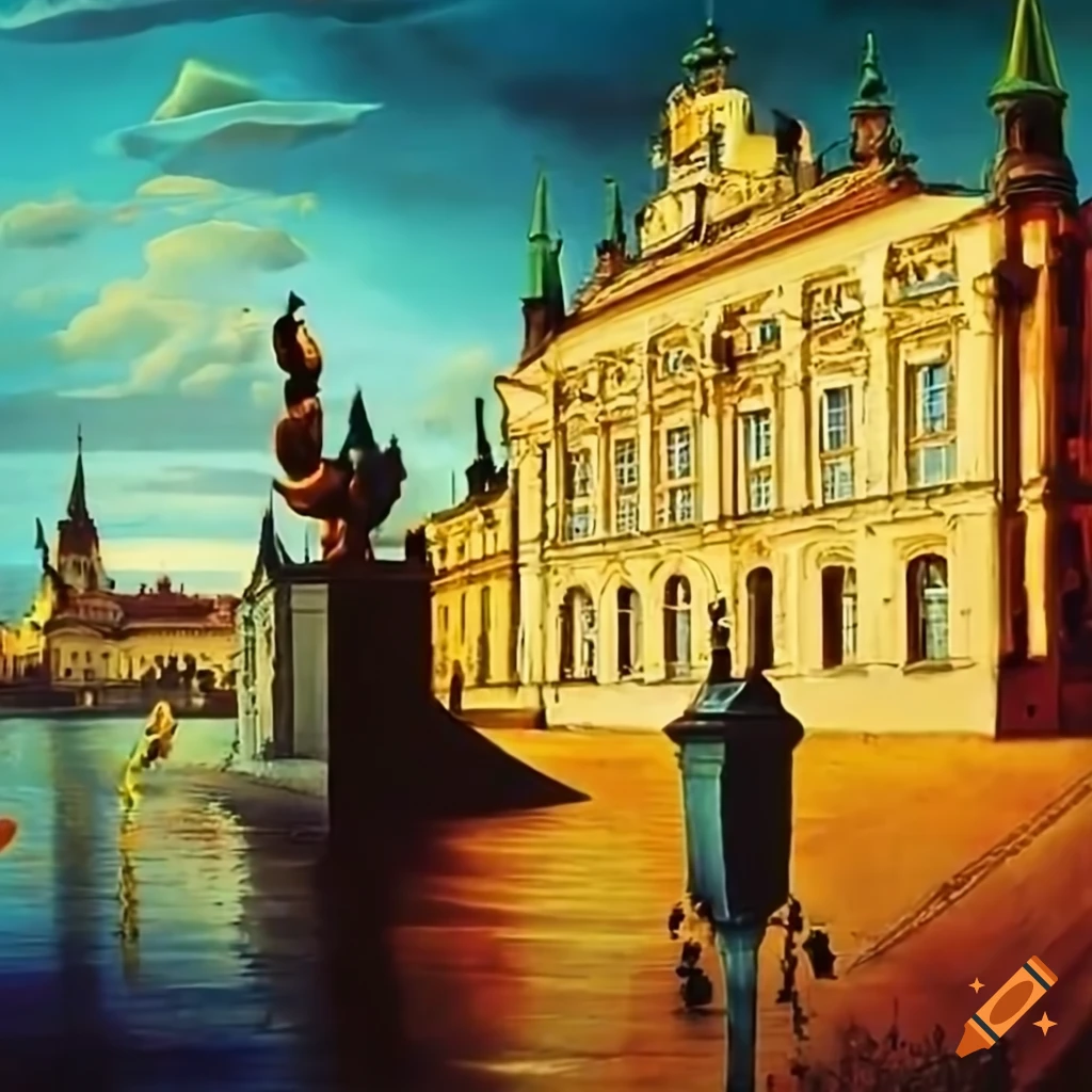 Dali's painting of prague
