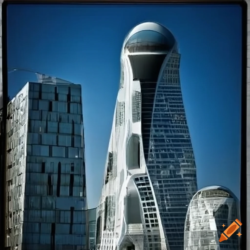 Futuristic architecture building