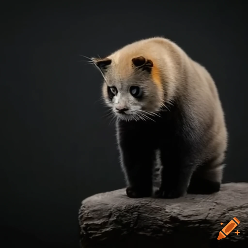 Image of a cat-panda hybrid