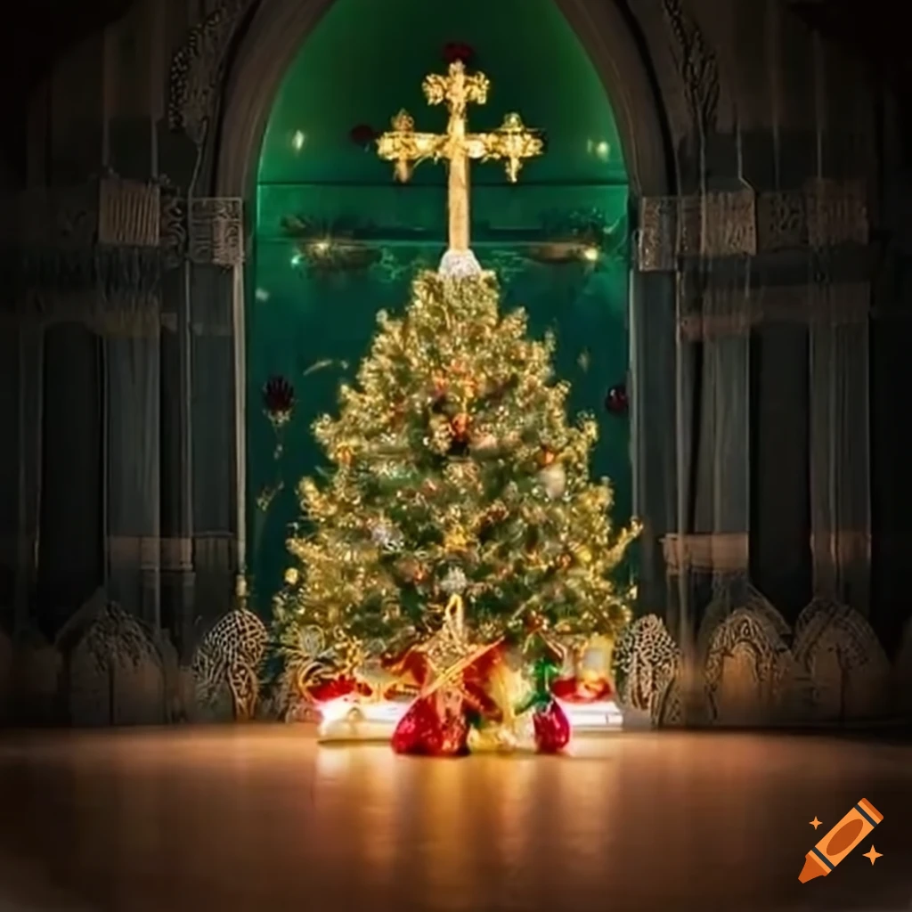 Cross christmas tree store