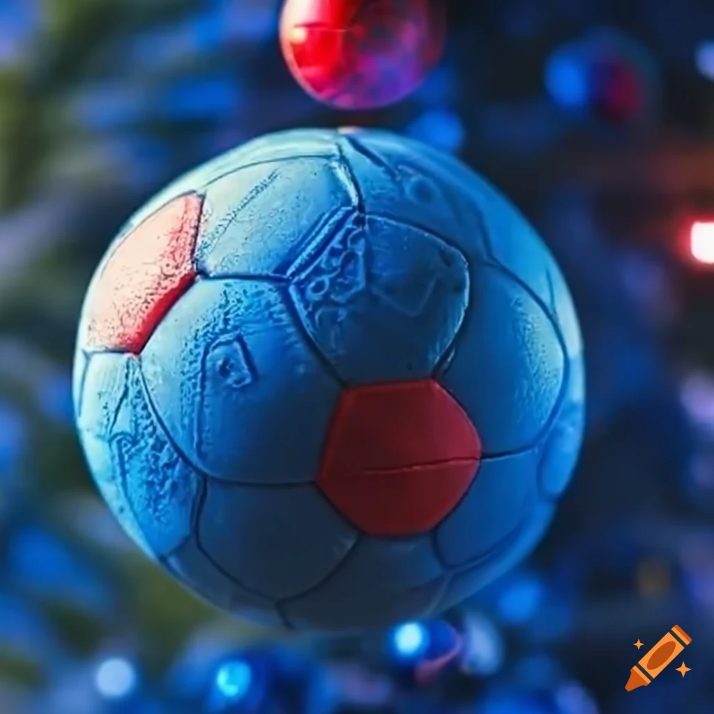 Handball balls on a christmas tree on Craiyon