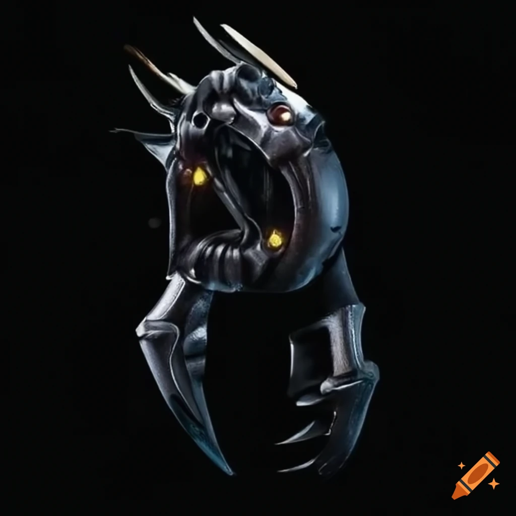 Black mechanical thumb with three claws on Craiyon