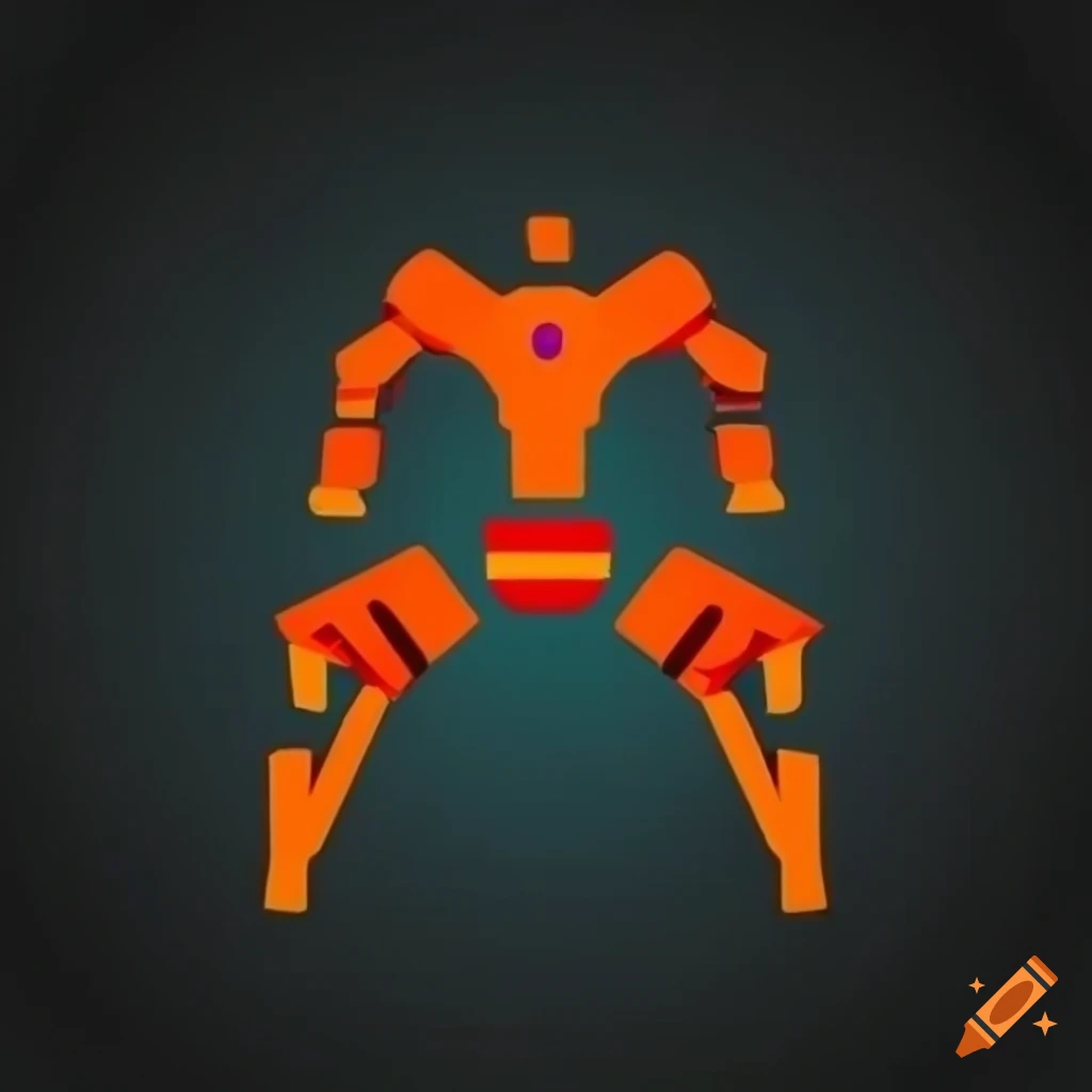 Vibrant robotic exoskeleton logo