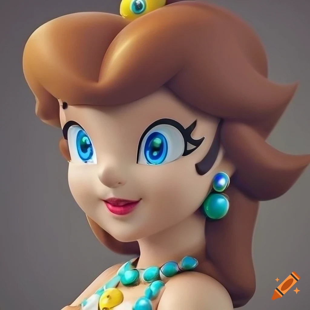 High-resolution portrait of princess daisy on Craiyon