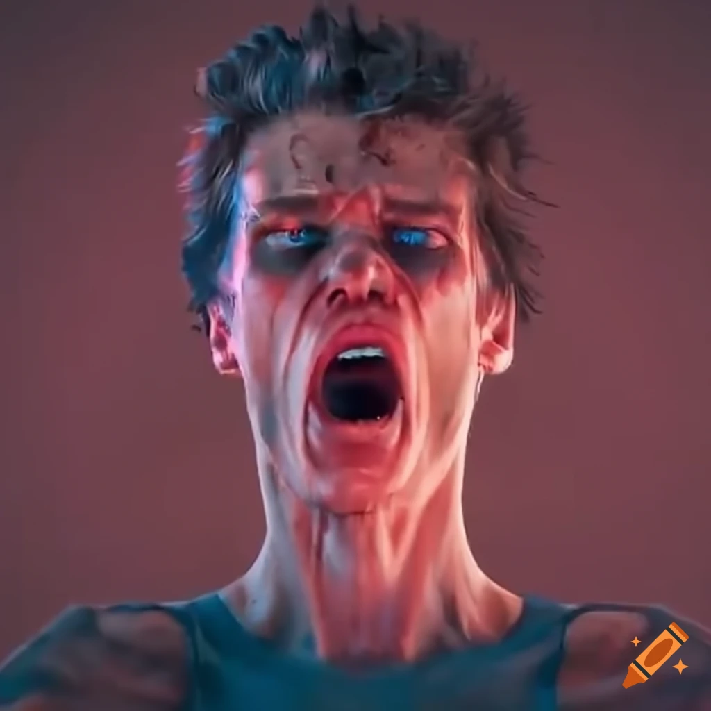 Jerma985 raging and sprinting towards you