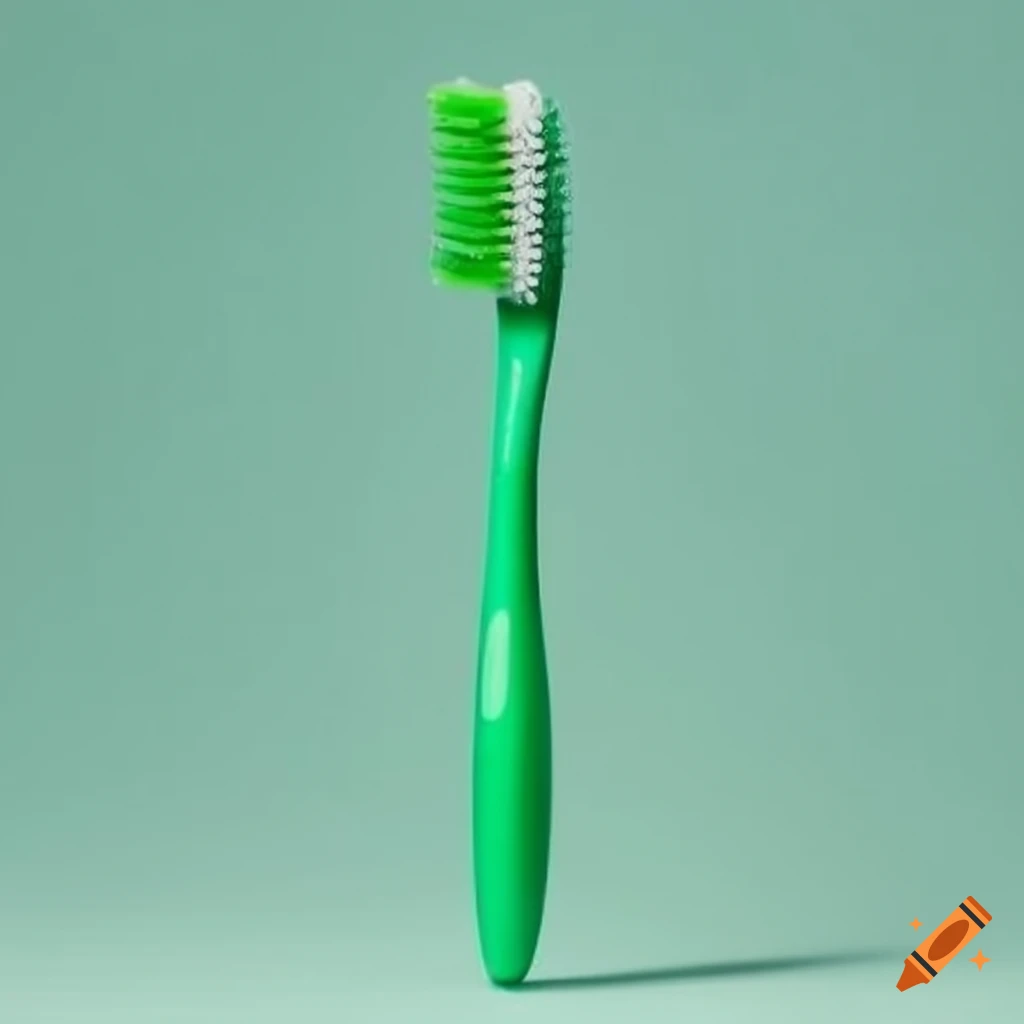Green full-sized toothbrush