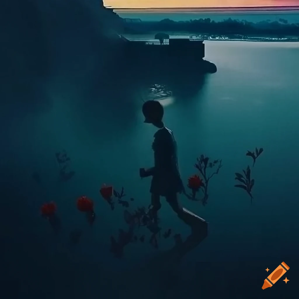 A surreal and nostalgic artwork with dreamlike elements on Craiyon