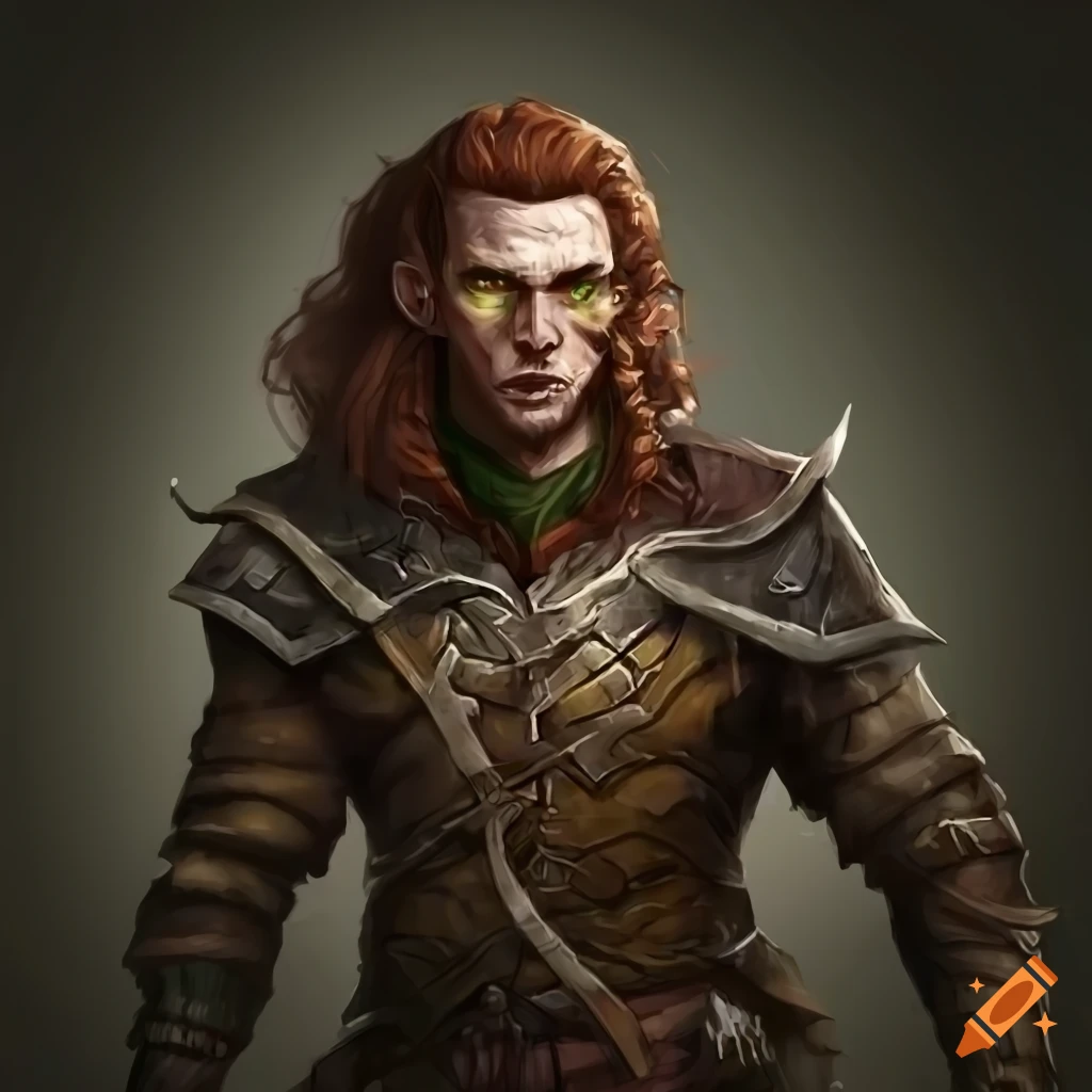 Illustration of a male ranger in medieval clothing