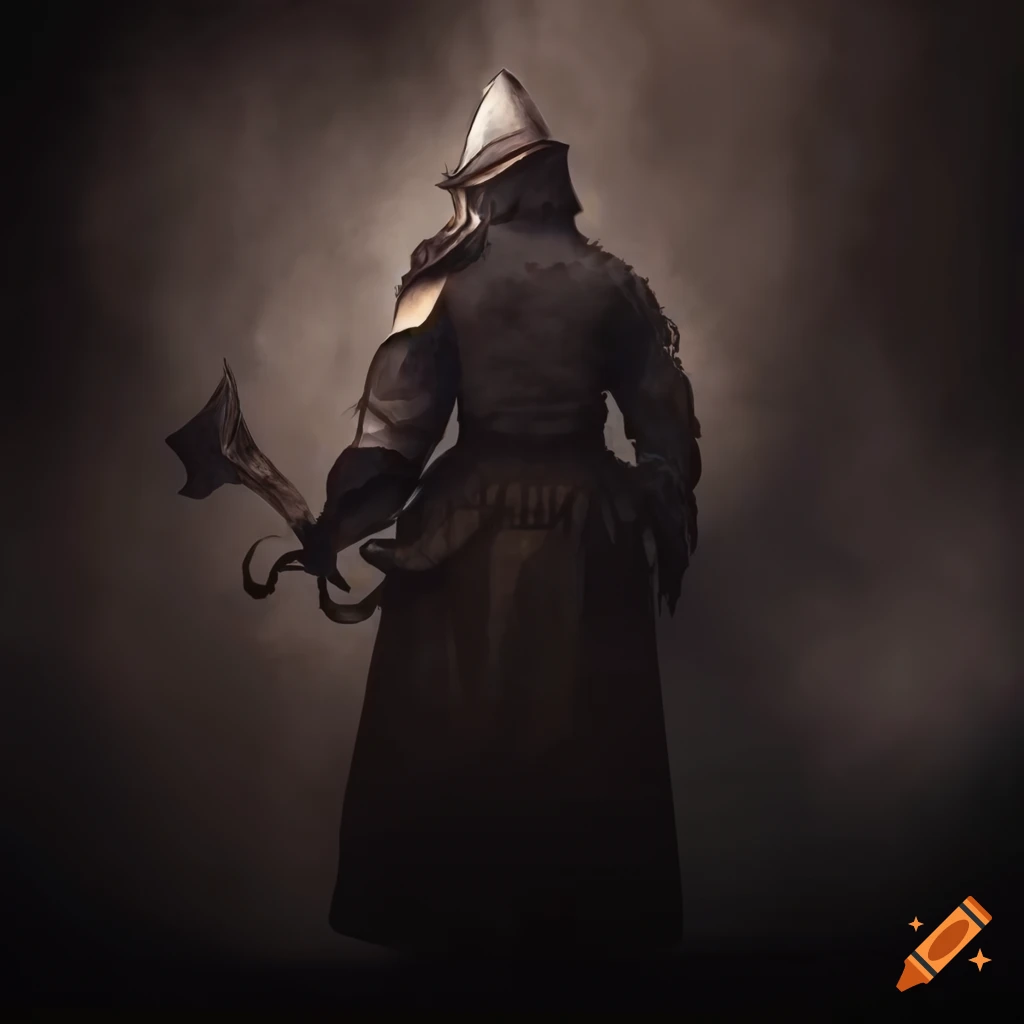 Intense and detailed background of a blacksmith in a dark setting