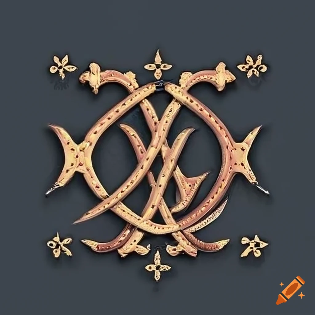 Stylish monogram design similar to lv on Craiyon