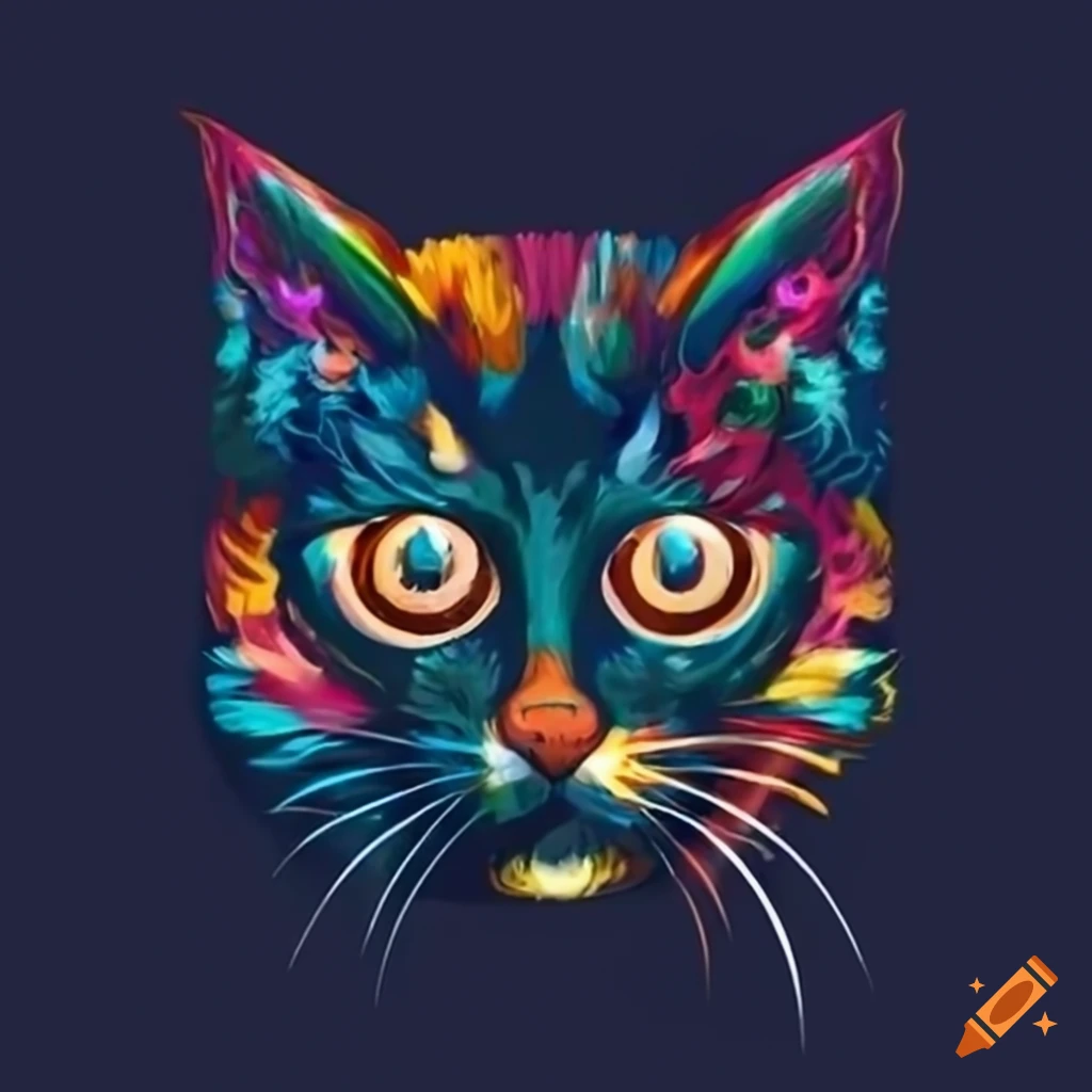 Creative logo promoting cat adoption