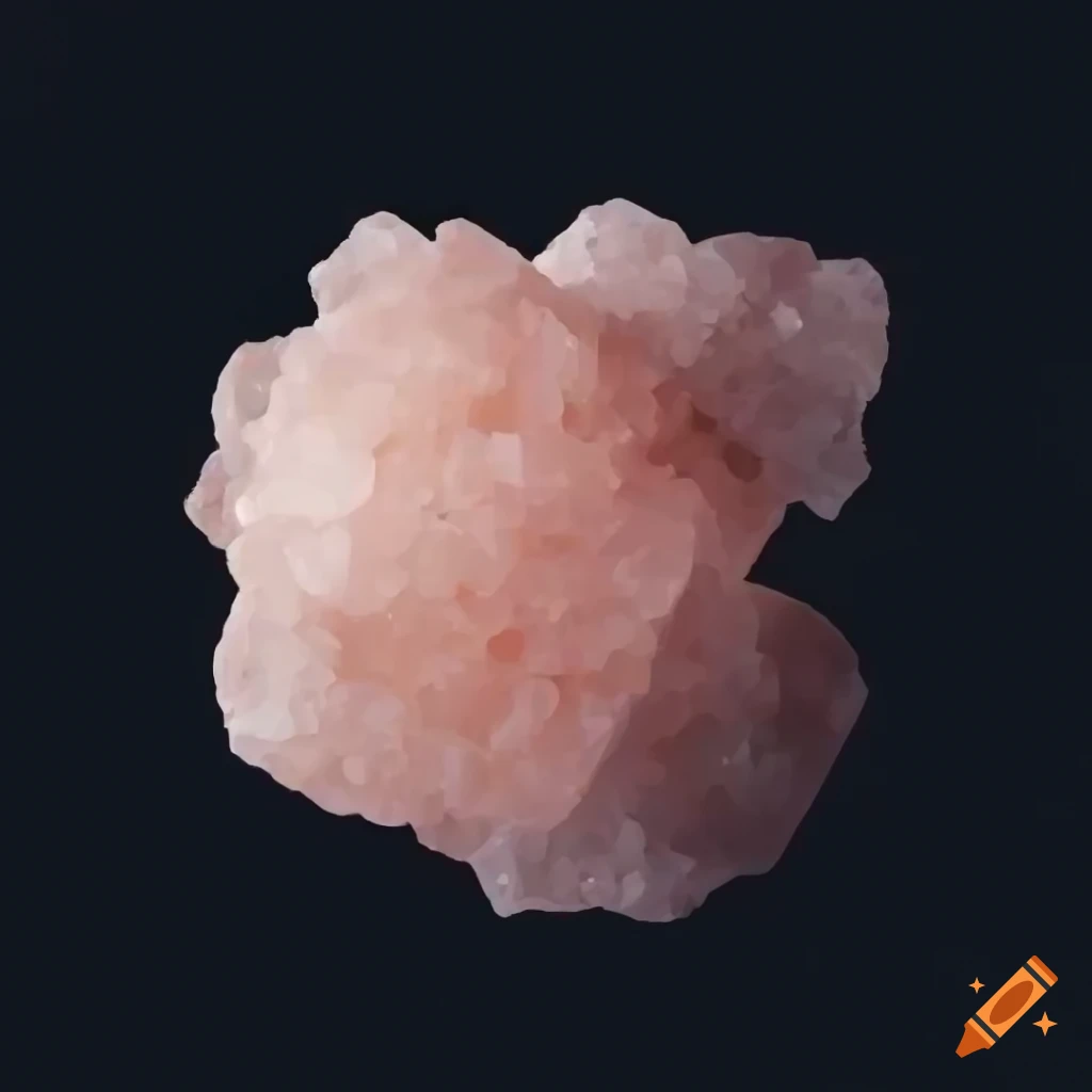 Transparent image of a single salt stone