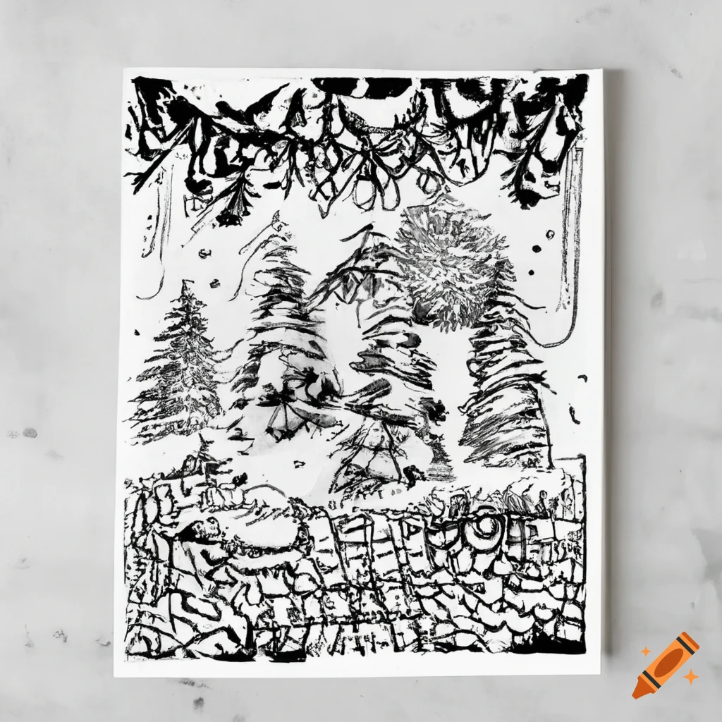 Festive christmas card design on Craiyon