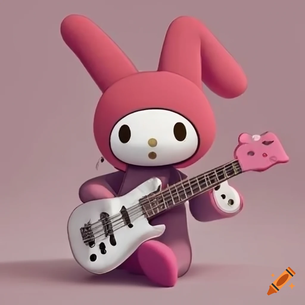 Image of my melody playing bass guitar