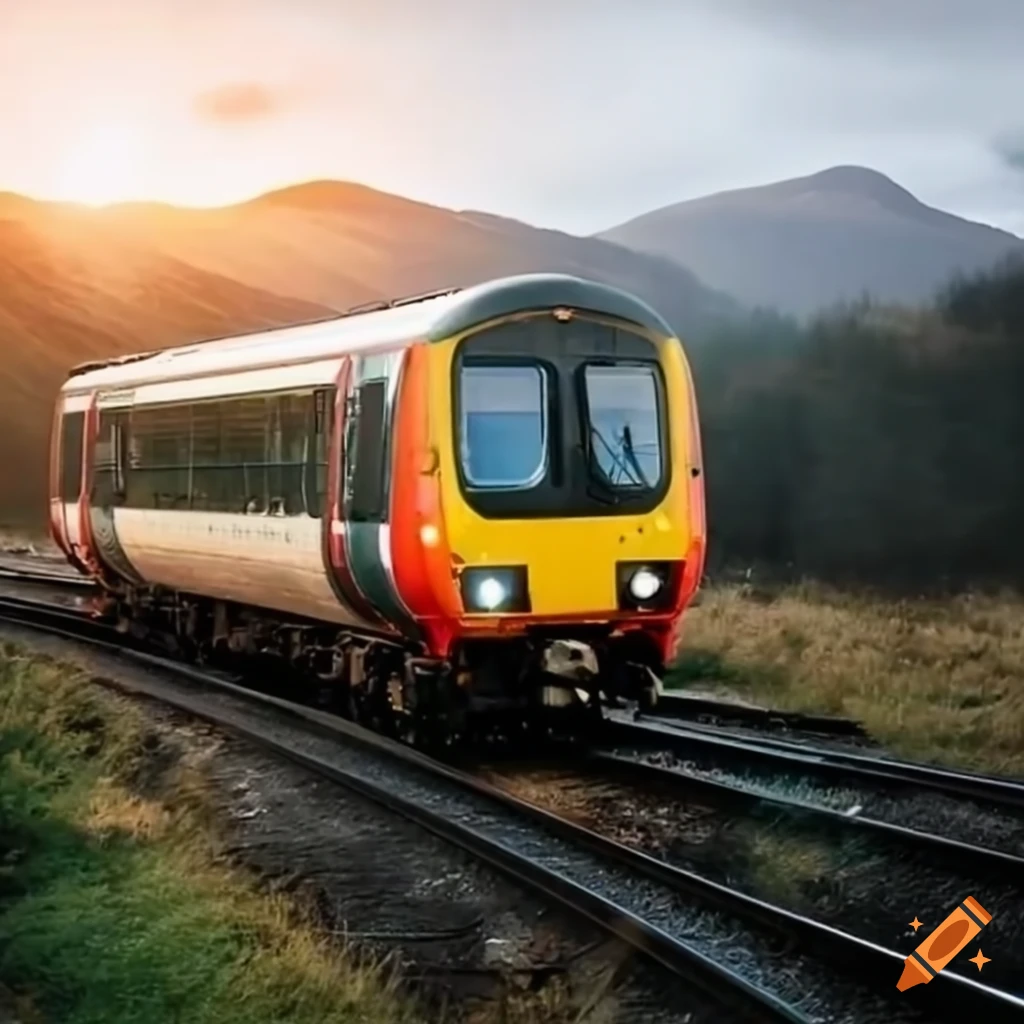 Class 701 train on the west highland line