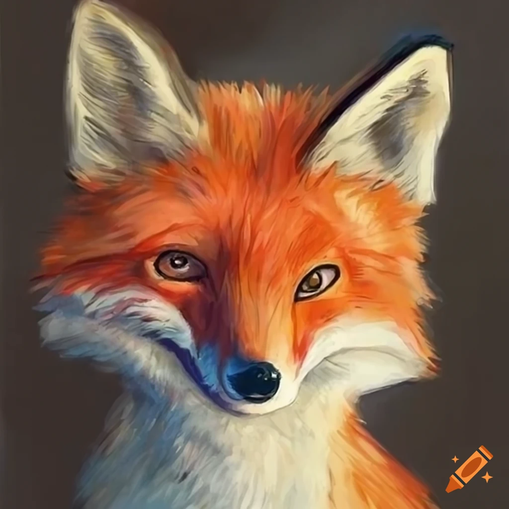 Drawing of a fox by a child