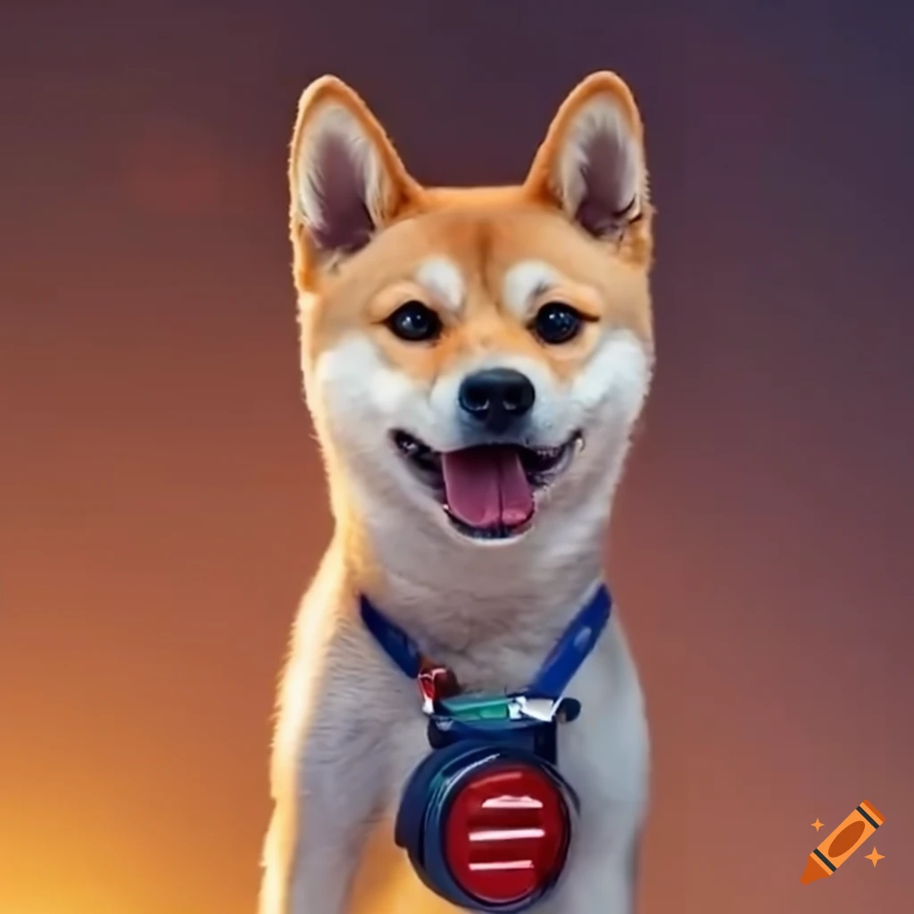 Bonk inu watching a rocket launch