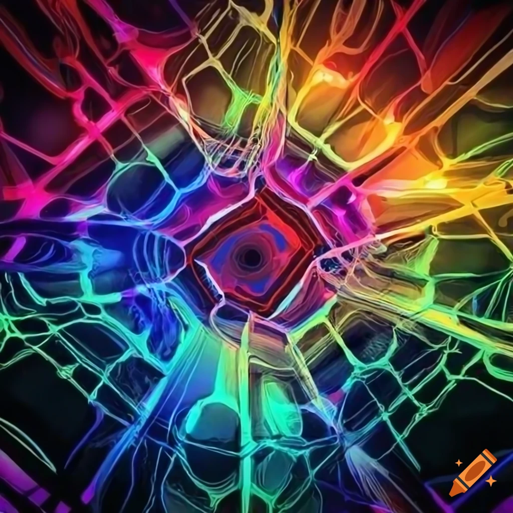 Abstract art with geometrical shapes and patterns on Craiyon