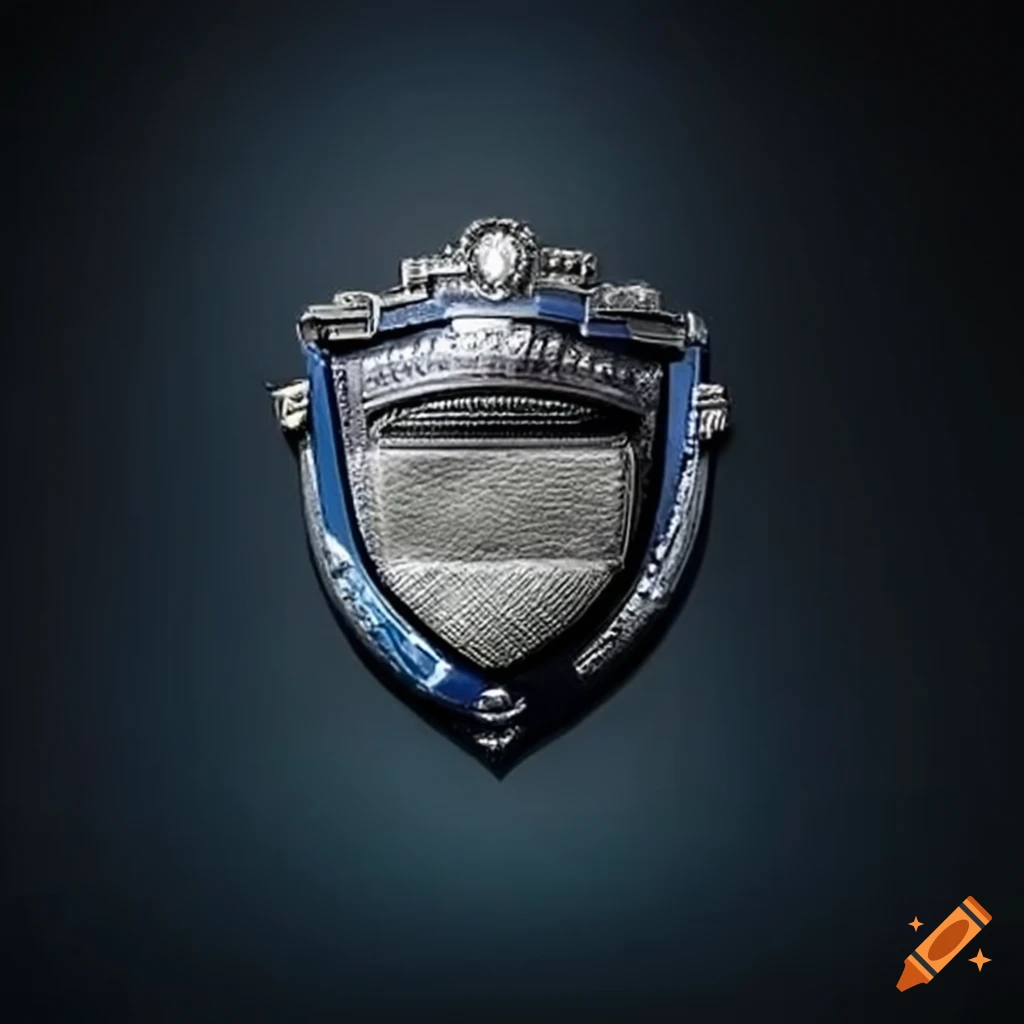 Sleek and high-tech space police badge