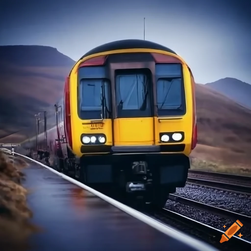 Class 701 train on the west highland line