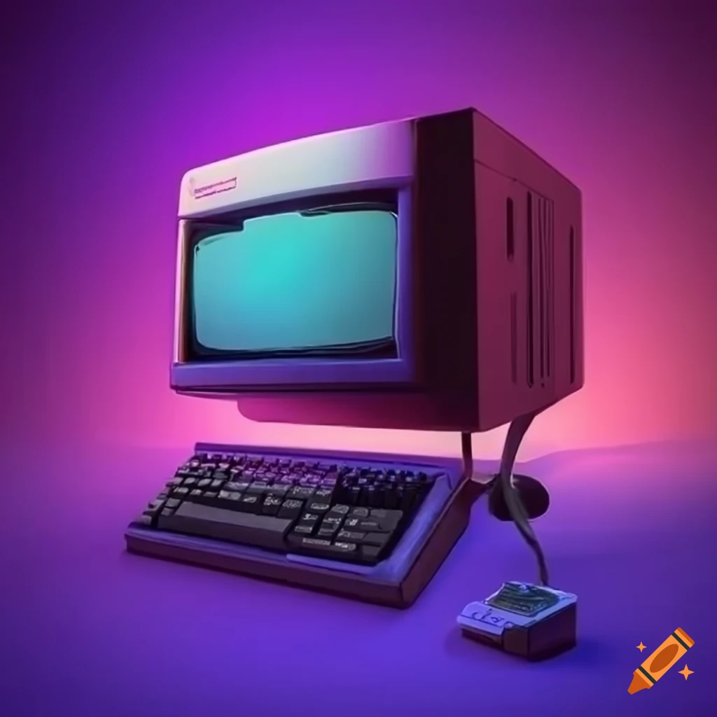 Retro pc on Craiyon