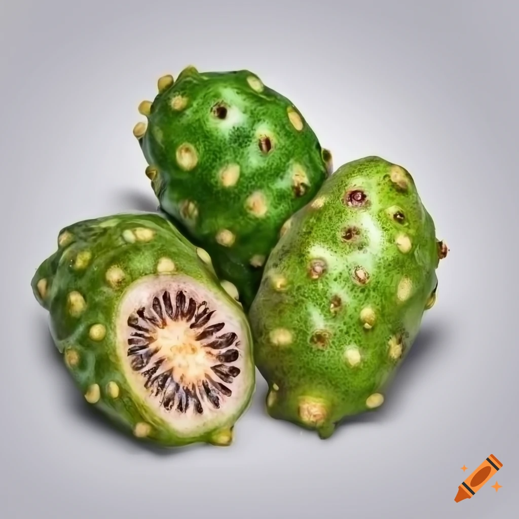 Realistic photo of a noni fruit on Craiyon