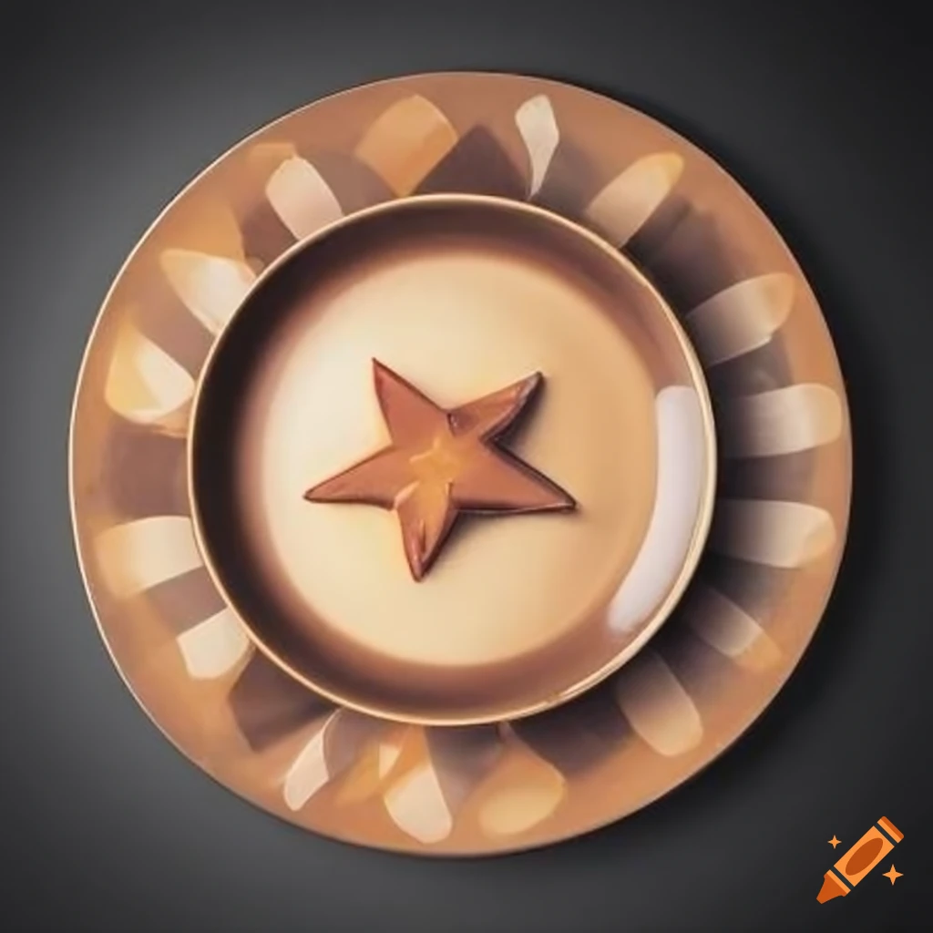 Plate with star designs