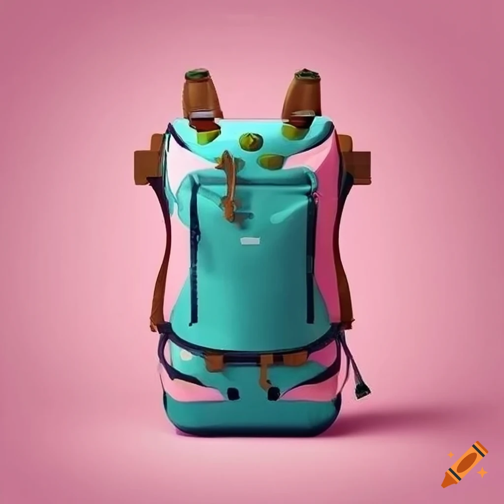Ergonomic trail backpack with organized compartments on Craiyon